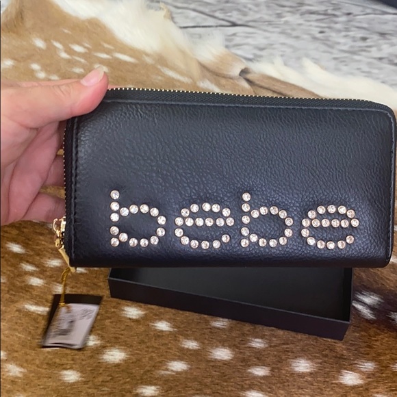 bebe | Bags | Nwt Nwb Bebe Black Wallet | Poshmark